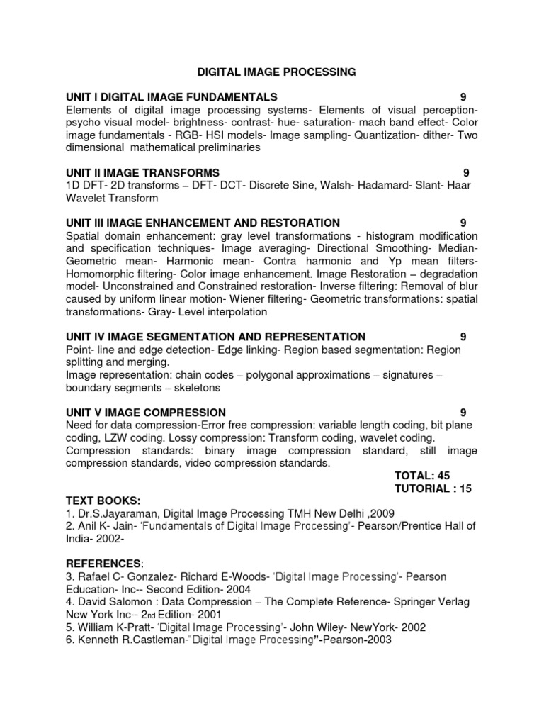 Digital Image Processing | PDF
