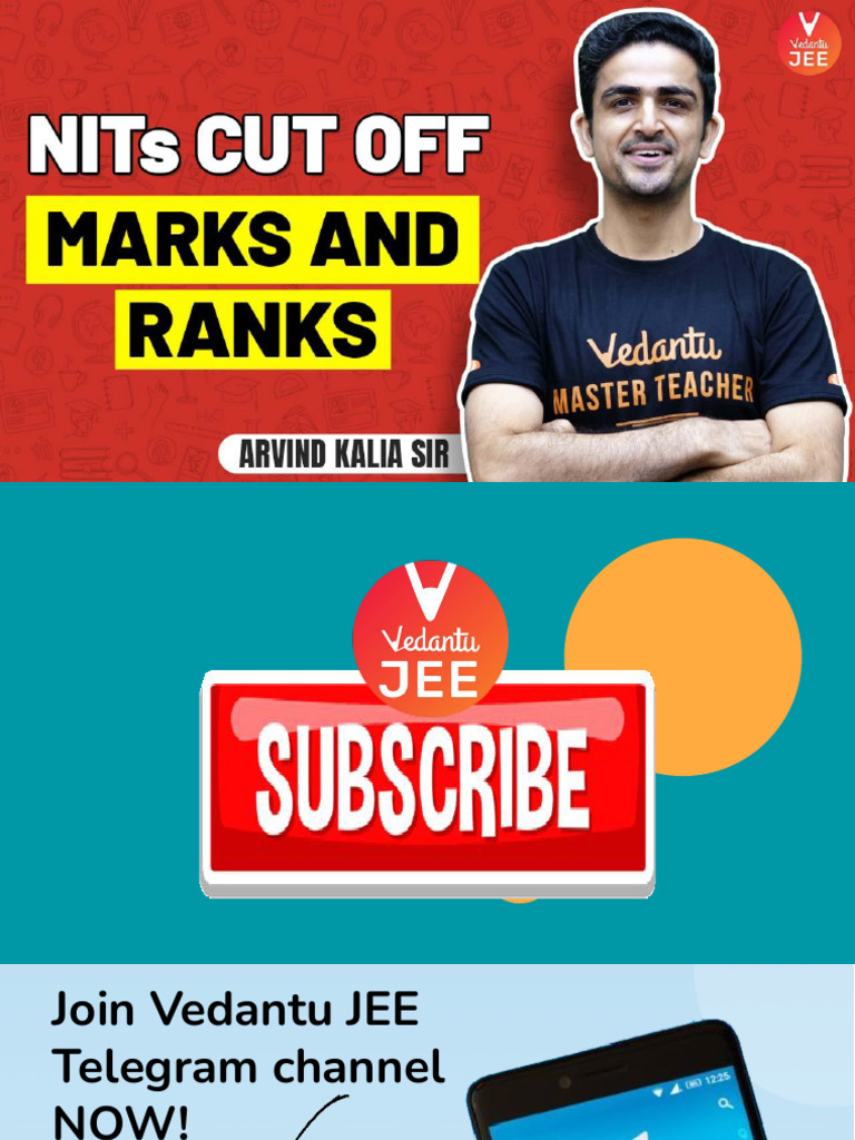 NIT Cut Offs Marks and Ranks | PDF | Education Policy | Higher Education