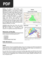 Overview of Punjab's Doabs in Pakistan | PDF | Punjab | Agriculture