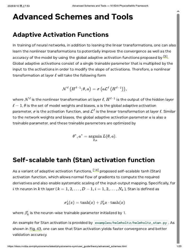 Advanced Schemes and Tools - NVIDIA PhysicsNeMo Framework | PDF ...
