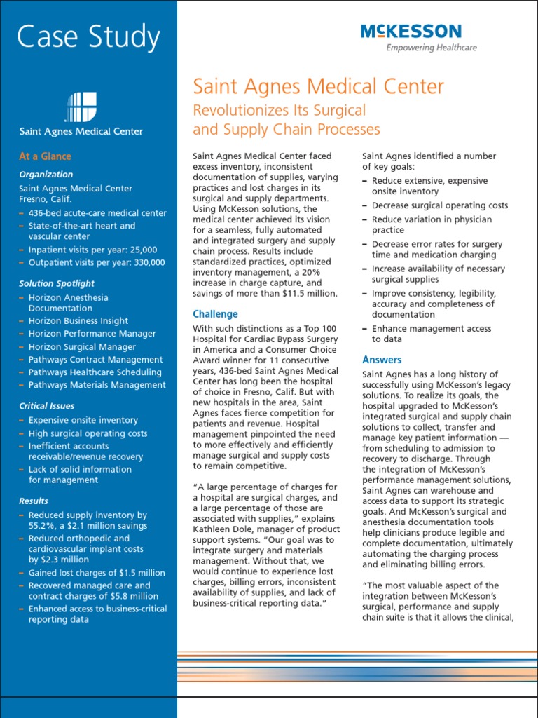Surgical Information System Helps Improve Processes at St. Agnes ...