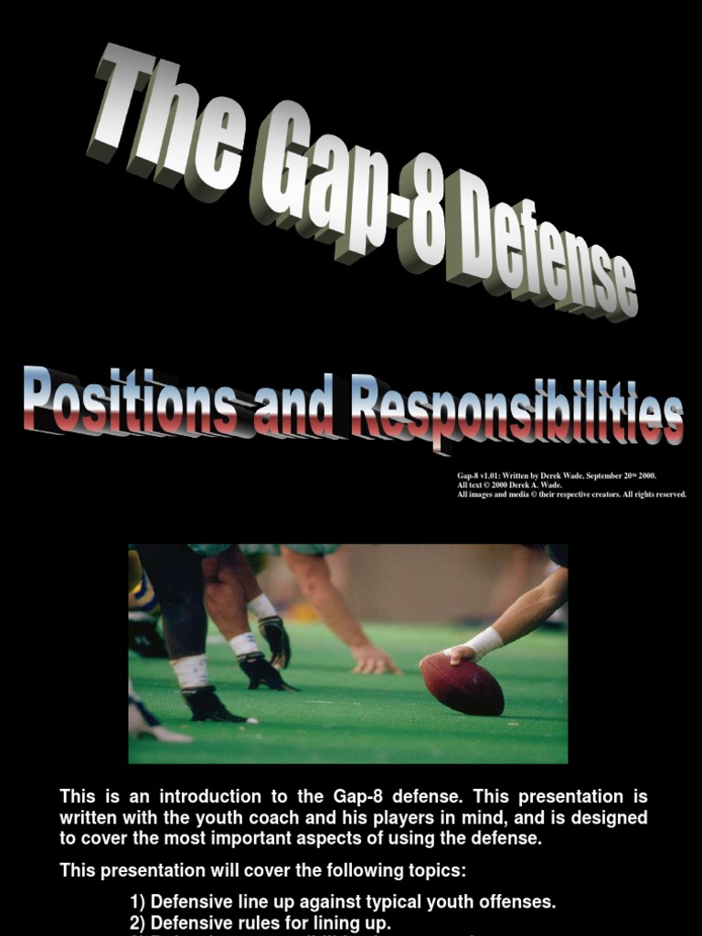 The Gap-8 Defense v1.01 | PDF | Quarterback | Gridiron Football