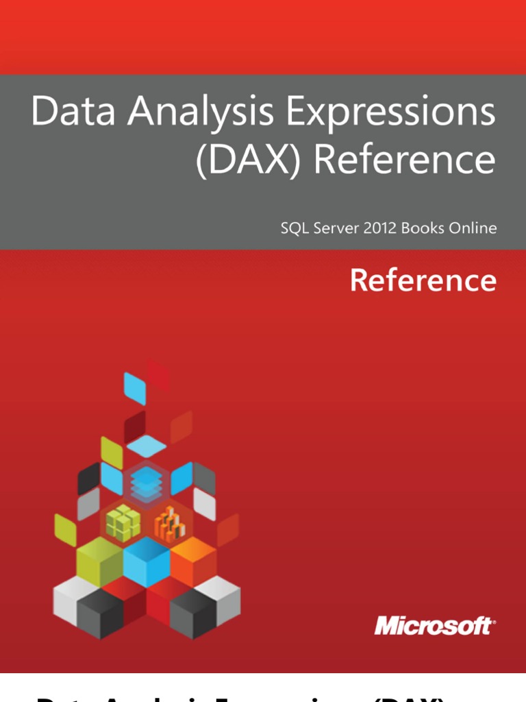 Data Analysis Expressions - DAX - Reference | PDF | Data Type ... Data Analysis Expressions - DAX - Reference | PDF | Data Type ...