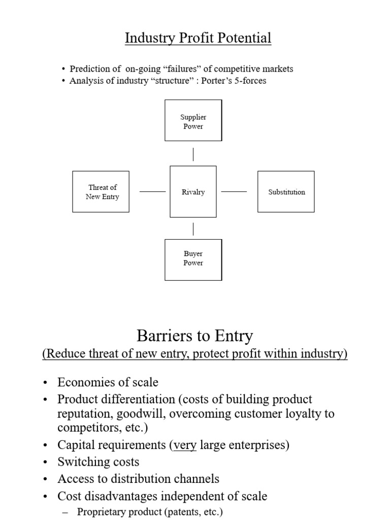 Porter Industry Analysis | PDF | Profit (Economics) | Competition