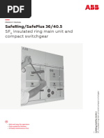 SafeRing/SafePlus 36kV Manual | PDF | Fuse (Electrical) | Transformer