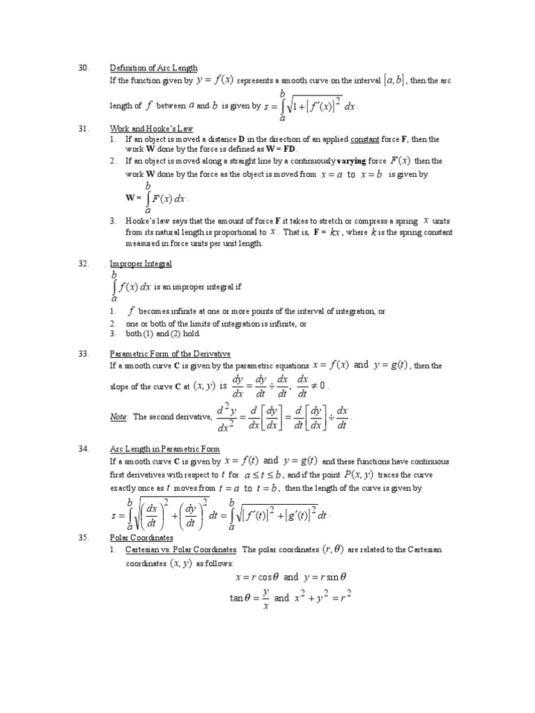 Calculus Cheat Sheet Part 3 | Download Free PDF | Series (Mathematics ...