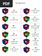 2x2 CLL Algorithms by Andy Klise | PDF