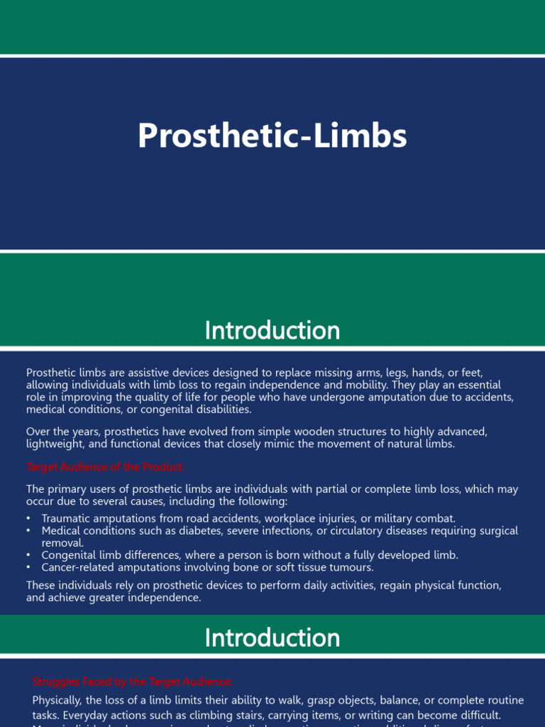 Prosthetic Limbs | PDF