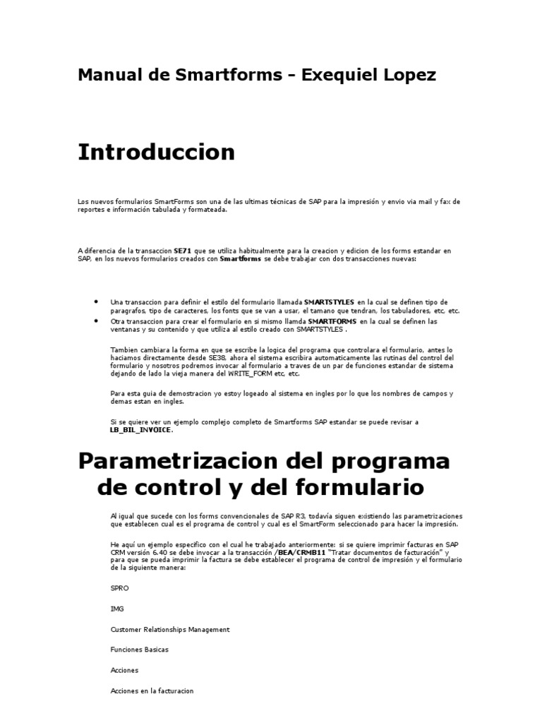 Manual de Smartforms | PDF