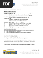 Safewell Safe Owner's Manual | PDF | Screw