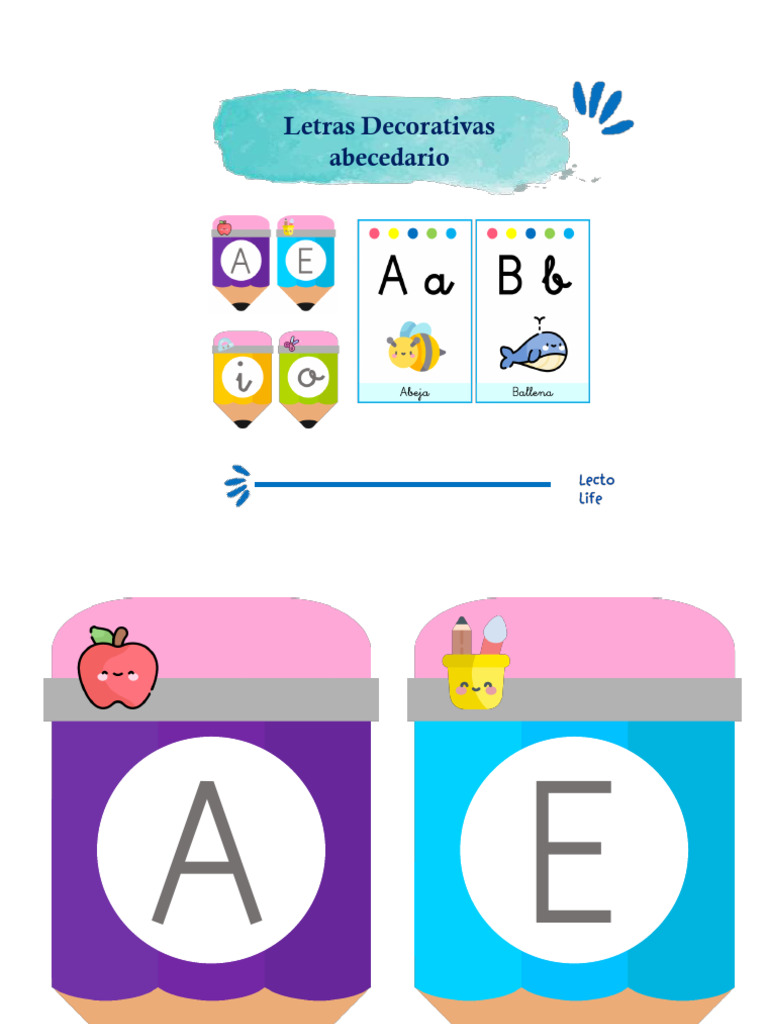 1 Carteles Abecedario y Vocales | PDF