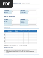 Tool and Equipment Accountability Form | PDF