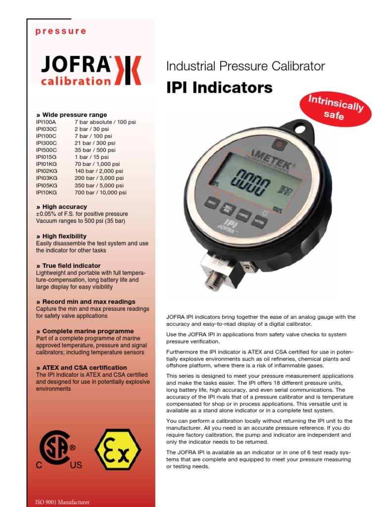 3 Ametek Serie Ipi | PDF | Calibration | Nature