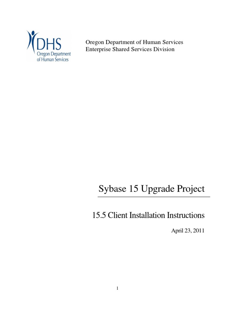 Sybase 15.5 Client Install Instructions v4 | PDF | Computer File | Databases