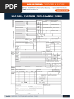SAD500 Customs Declaration Overview | PDF | Customs | Taxes