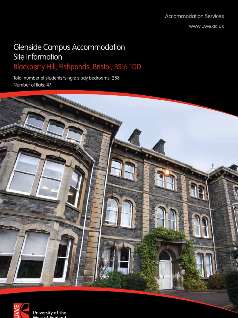 Glenside Campus Accommodation Site Information: Blackberry Hill ...