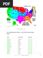 US State ZIP Codes and Abbreviations | PDF | Zip Code | U.S. State