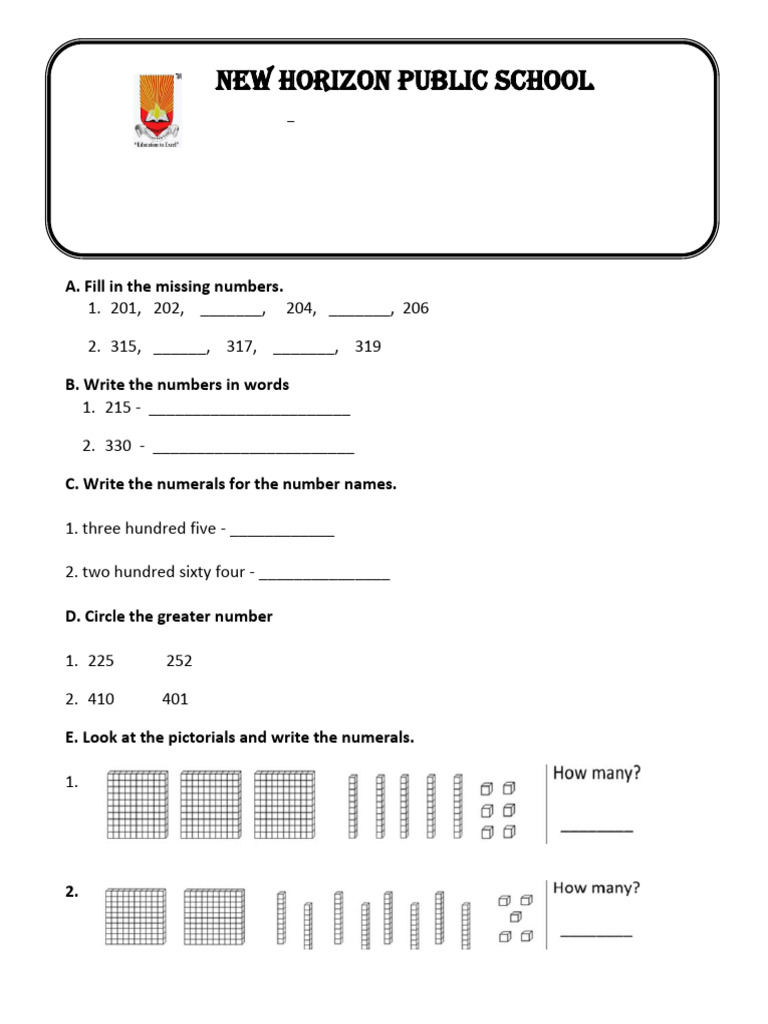Grade 1 Math Practice Worksheet 1 1 | PDF