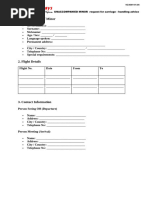 Cebu Pacific Unaccompanied Minor Form | PDF | Privacy | Aviation