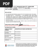 UNISA Student Declaration Form | PDF