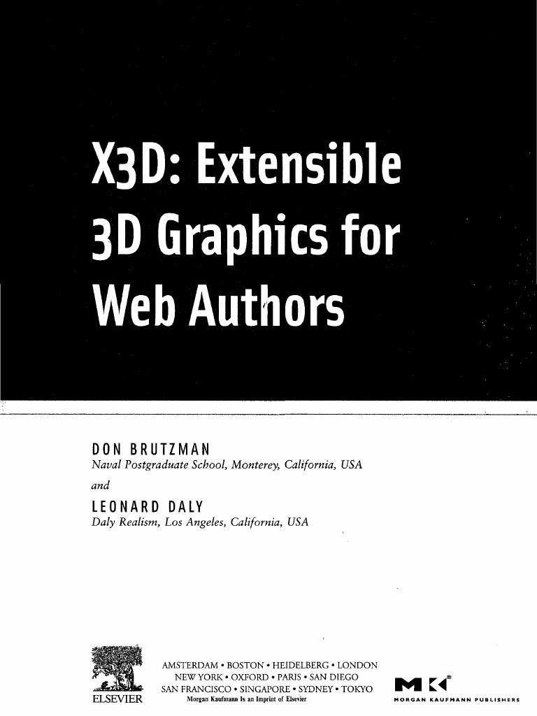X3D: Extensible 3D Graphics For Web Authors: Don Brutzman | Download Free PDF | Xml | Computing