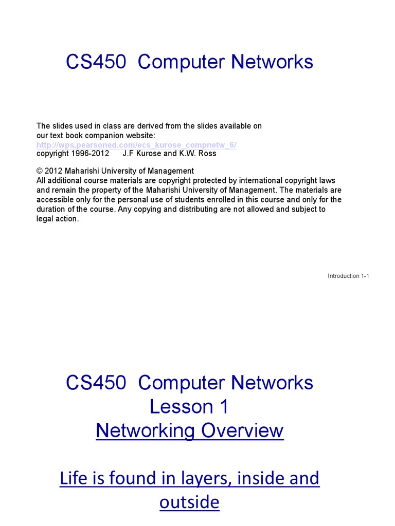 Lesson1 Networks Overview | PDF | Digital Subscriber Line | Computer Network
