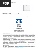 ZTE H1600 Home Gateway User Manual | PDF | Wi Fi | Computer Network