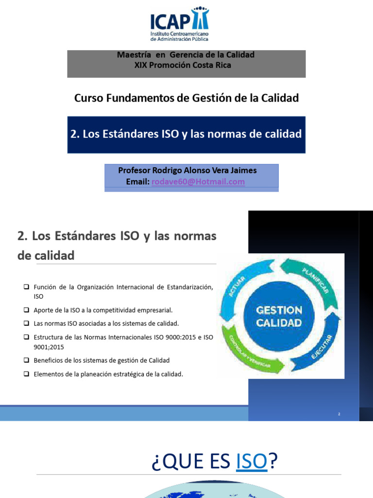Presentación ISO | PDF | Organización internacional para la ...