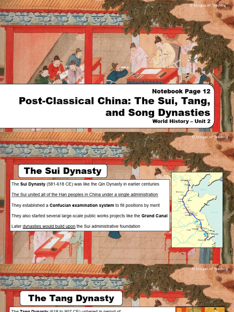 Ancient China Dynasties | PDF | Tang Dynasty | China