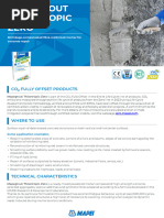 Mapegrout ME05 Technical Data Sheet | PDF | Concrete | Deep Foundation