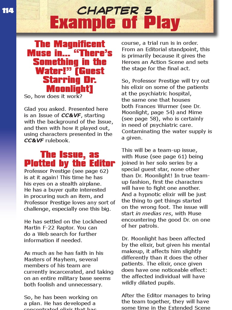 Example of Play: The Magnificent Muse In... "There's Something in The ...