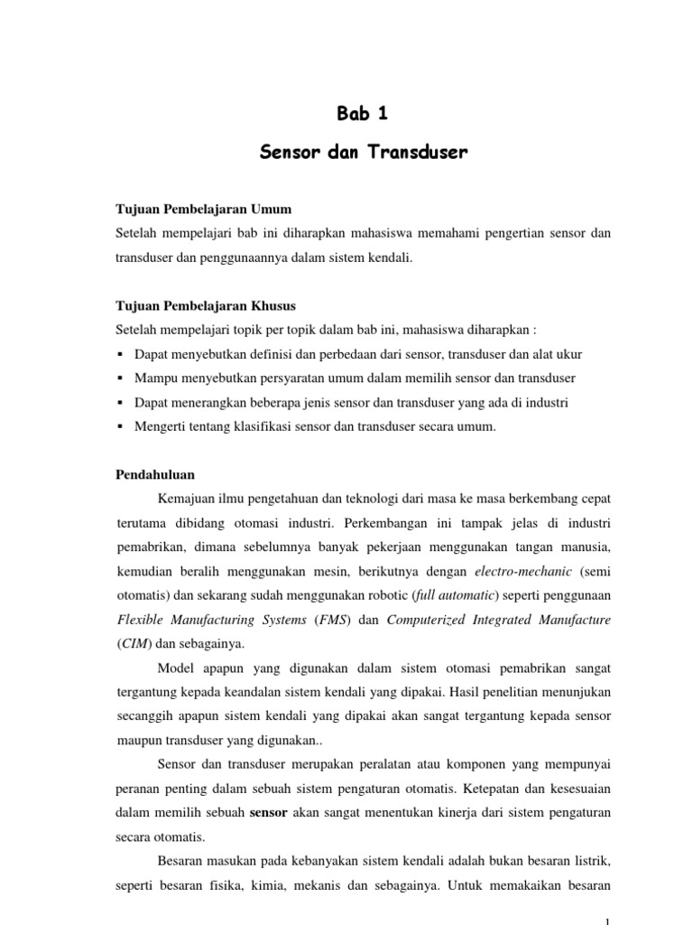 Sensor & Tranduser | PDF