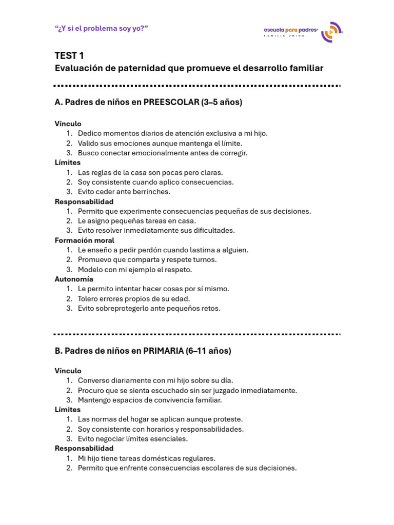 TEST 1 - Y Si El Problema Soy Yo | PDF | Moralidad | Autonomía