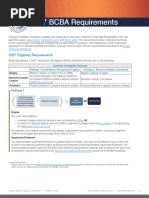 BACB Fieldwork Checklist & Requirements | PDF | Field Research