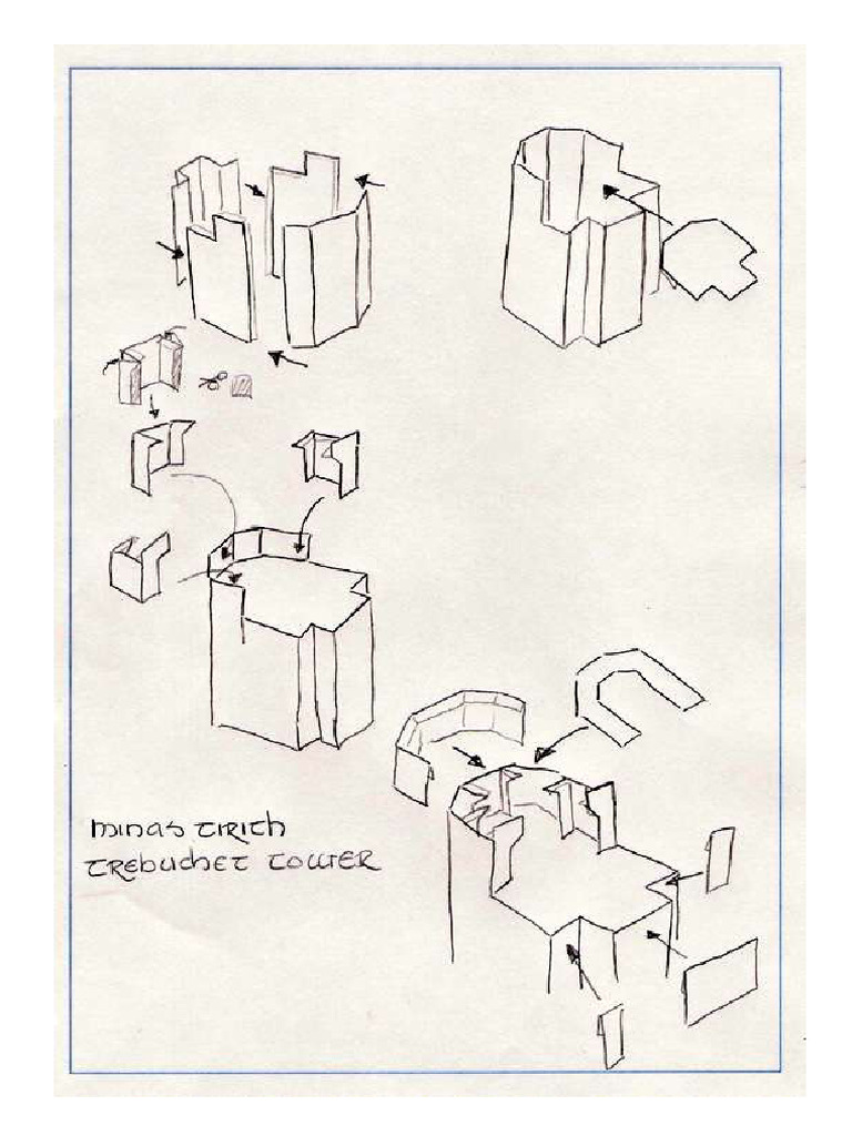 Instructions Gondor Trebuchet Tower | PDF