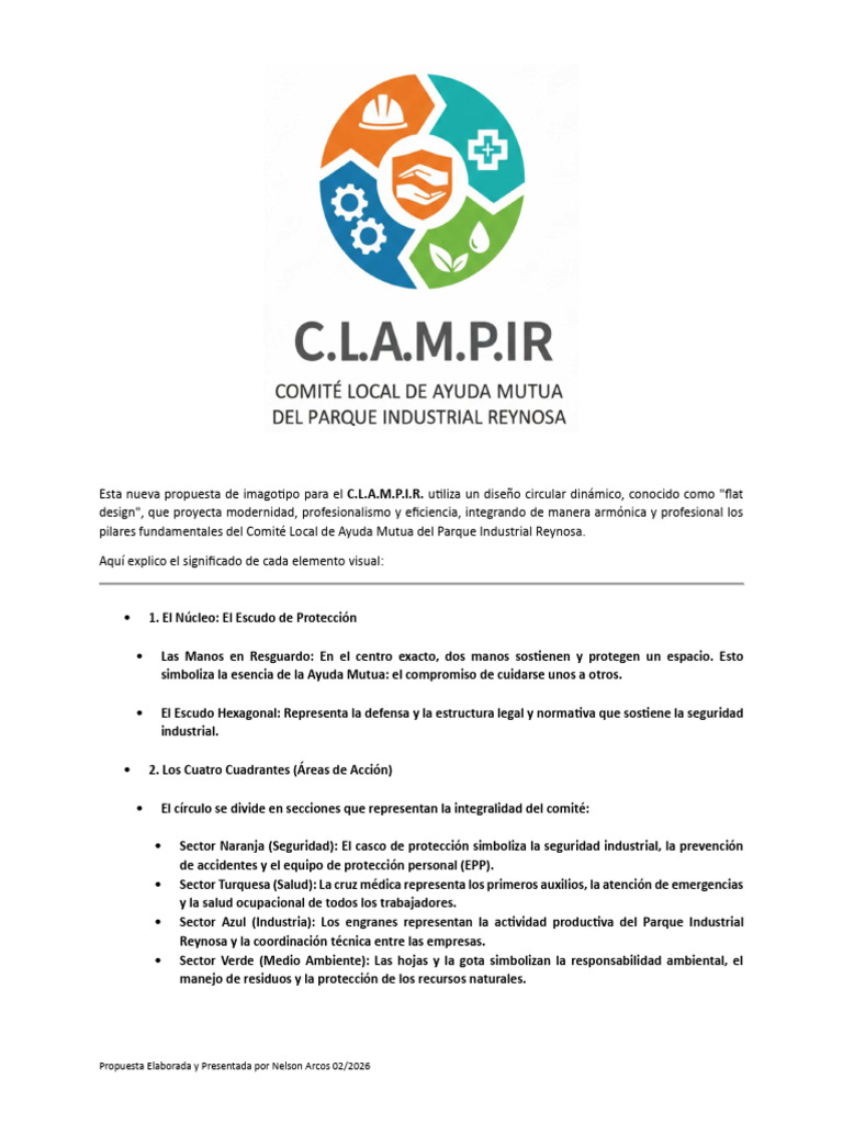 Descripcion Del Nuevo Logo Del C.L.a.M.P.I.R. 2026 | PDF