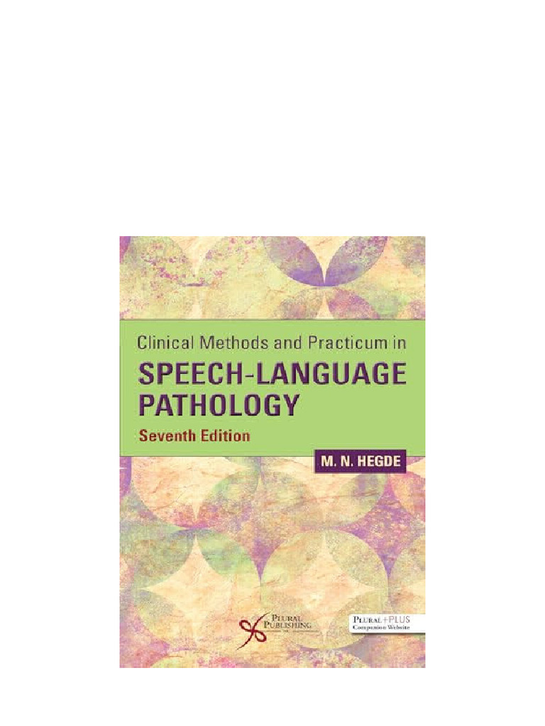 Clinical Methods and Practicum in Speech-Language Pathology 7th Edition ...