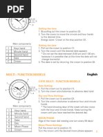 Hugo Boss Watch Operating Instructions | PDF | Watch | Water