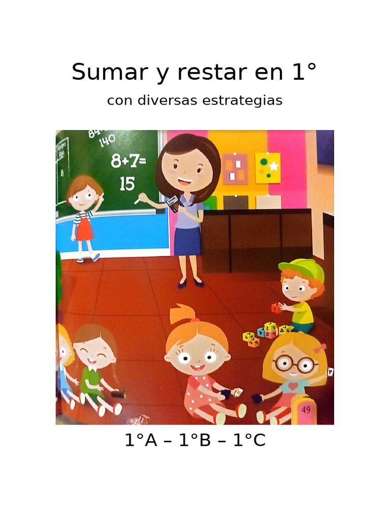 Secuencia Suma y Resta | PDF | Enseñando | Cognición
