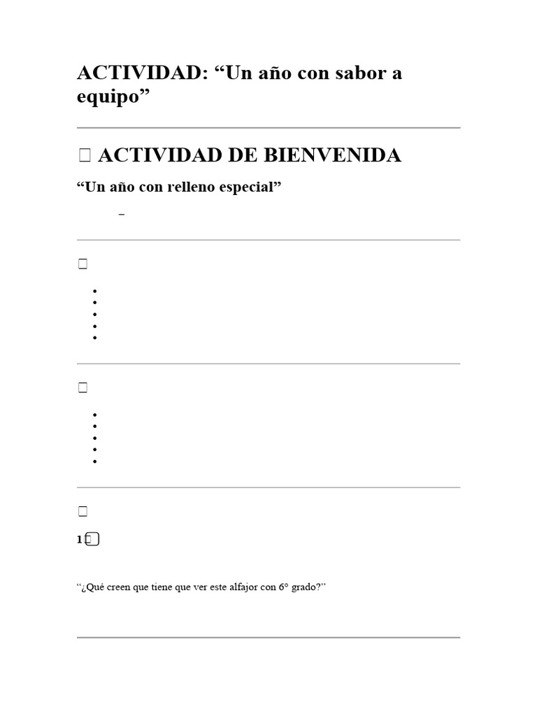 Actividad de Inicio | PDF