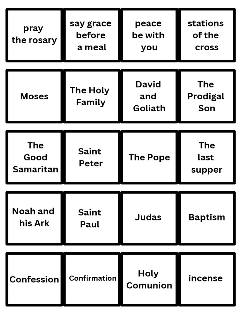 Catholic Charades | PDF