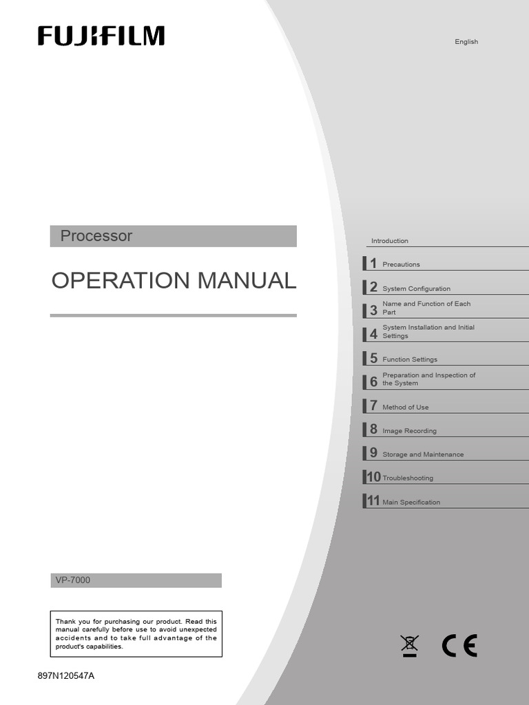 Operation Manual VP-7000 - en | PDF