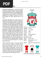 Liverpool FC Chant Lyrics Collection | PDF | Liverpool F.C ...