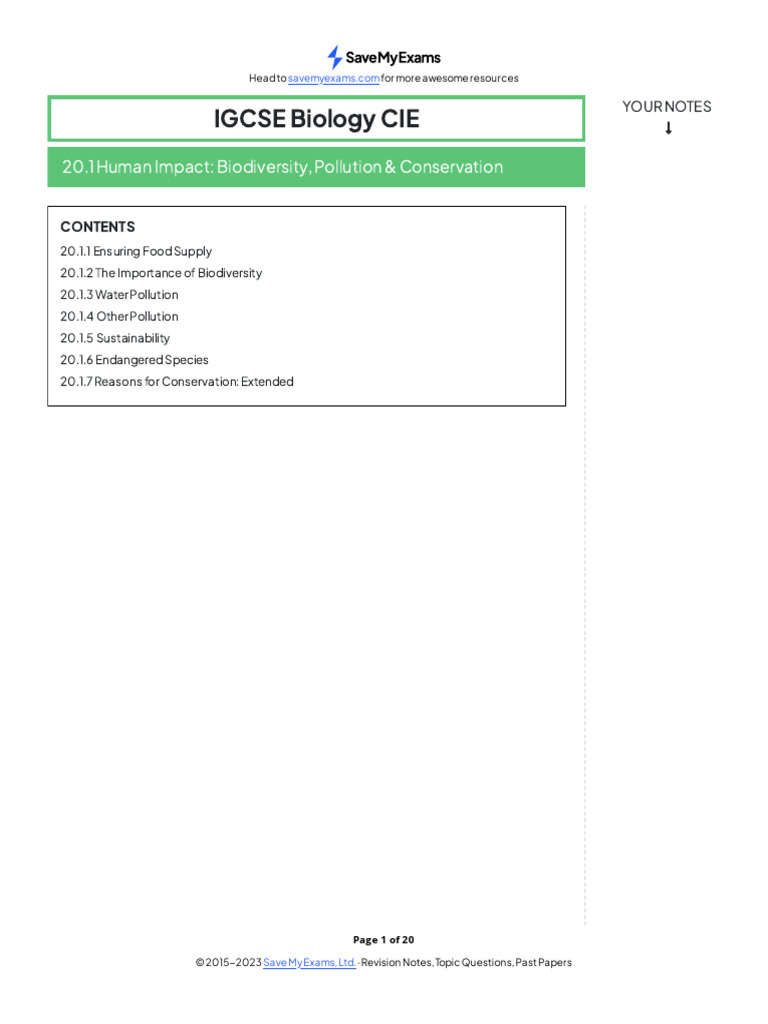 Human Influences On Ecosystems | PDF | Conservation Biology | Agriculture