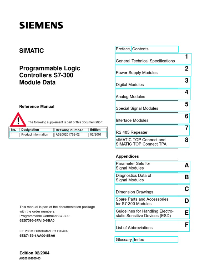 Manual S7-300 | PDF | Central Processing Unit | Parameter (Computer Programming)