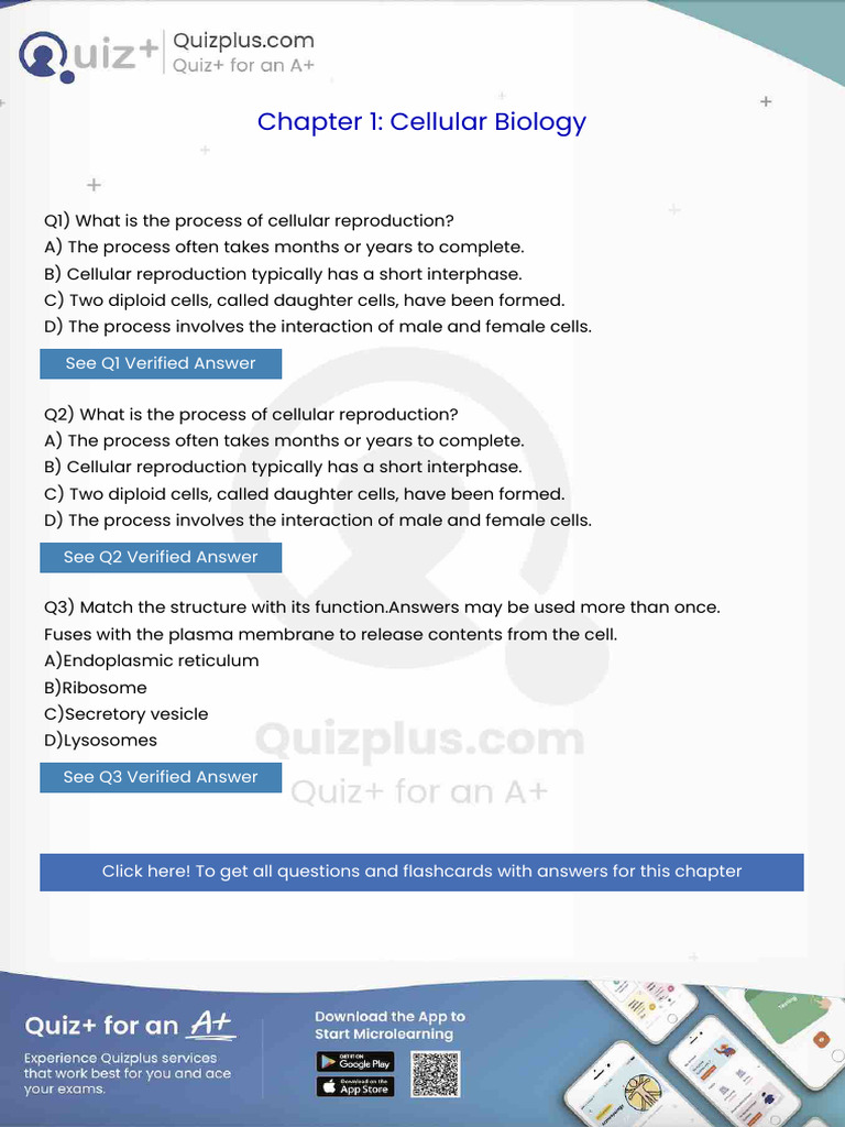 What Is The Process of Cellular Reproduction | PDF | Antibody ...