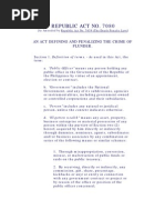 Republic Act 7080: Anti-Plunder Law | PDF | State Owned Enterprise ...