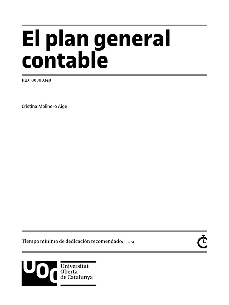 Tema 5 - El Plan General Contable Contabilidad AA2 | PDF