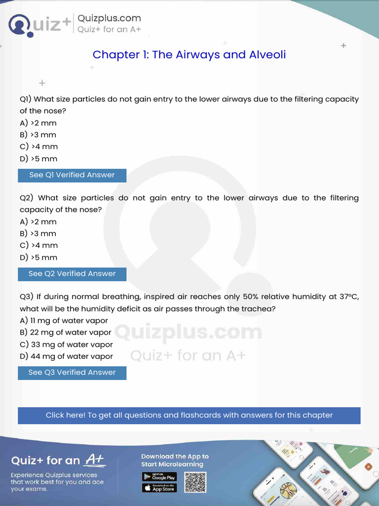 What Size Particles Do Not Gain Entry To The Lower Airways Due To The ...