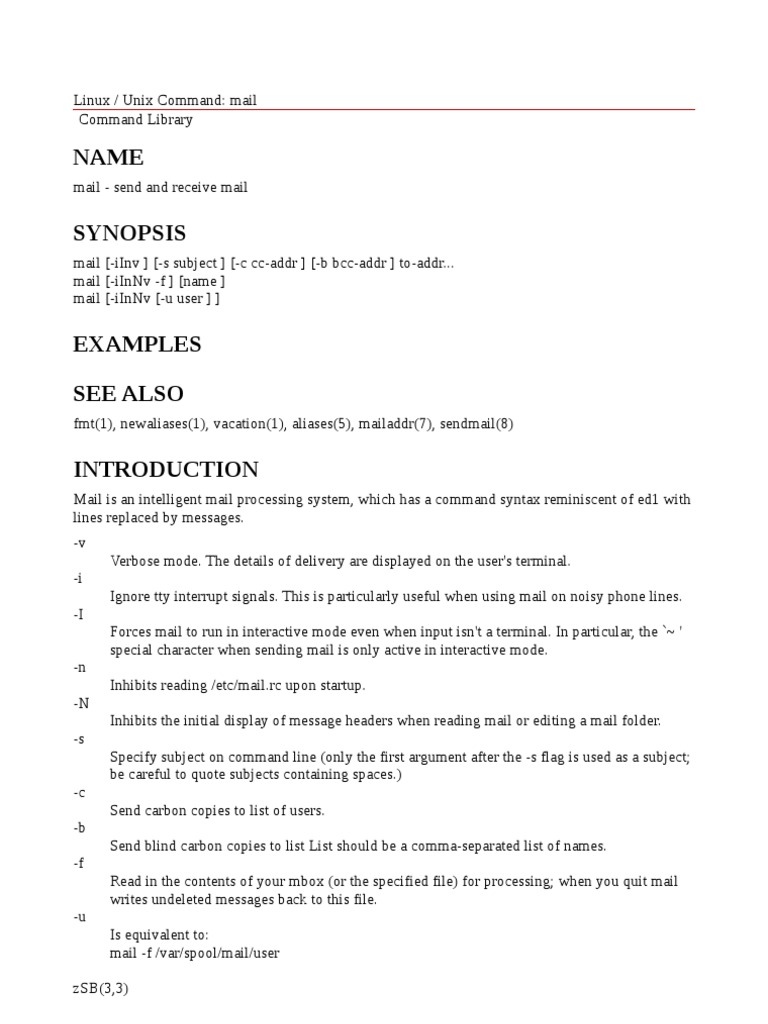 Sending Mail Using Terminal | PDF